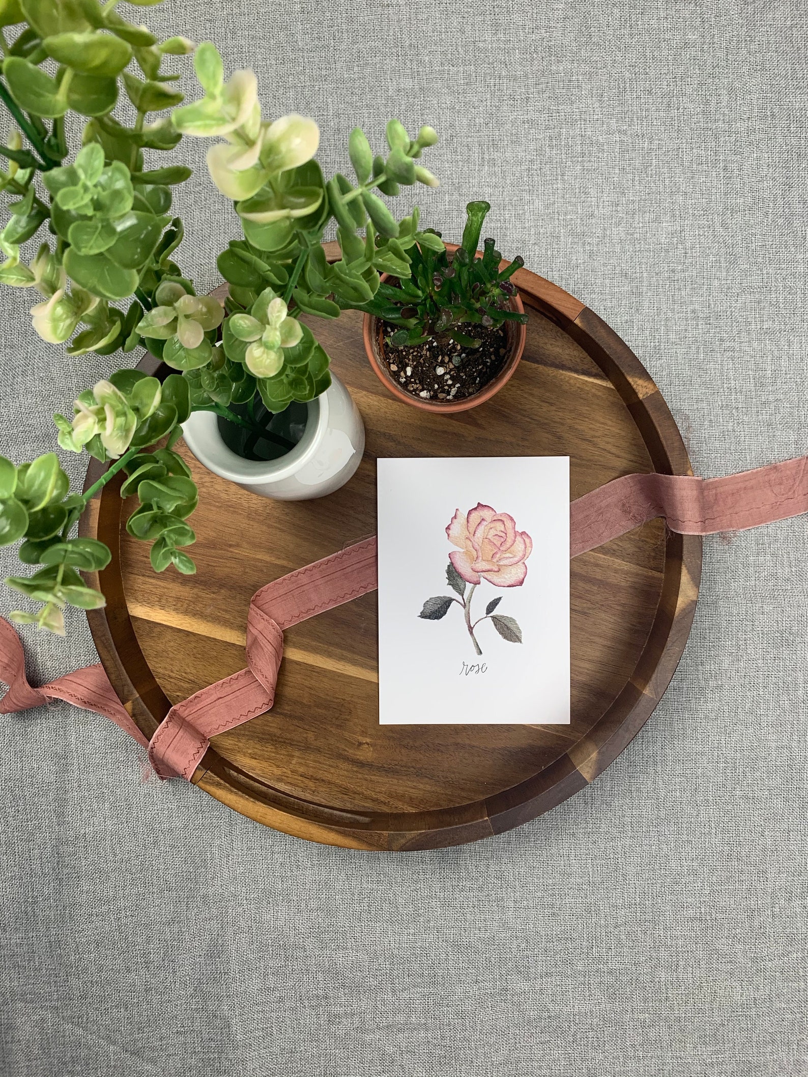 June Birth Flower Rose | Birth Flower Watercolor Print | Botanical ...