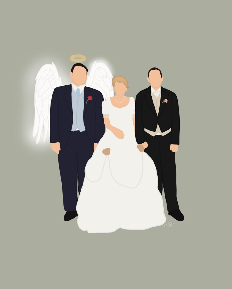 DIGITAL Faceless Angel Portrait Grieving Gift Angel Wings - Etsy