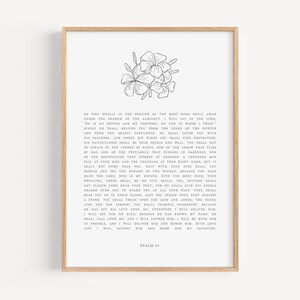 Psalm 91 Wall Art, Psalm 91 Print, Psalm 91 Printable Wall Art ...