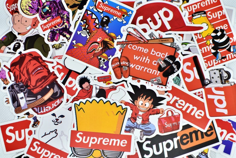 50 Streetwear Stickers Hypebeast Vinyl Sticker Pack Waterproof | Etsy
