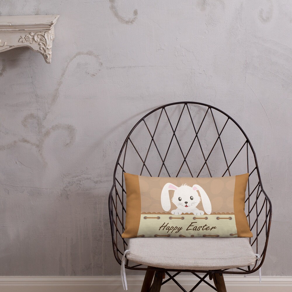 Premium Easter Bunny Pillow. EASTER Throw Pillow. Gift for Kids. - Etsy