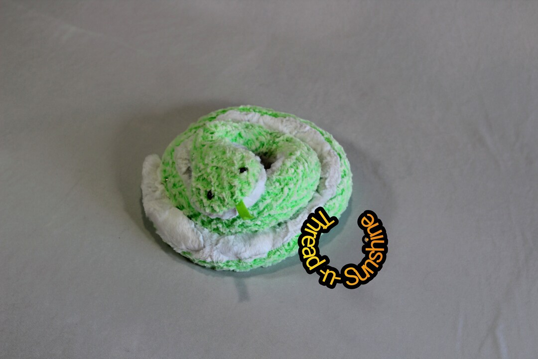 Snake Stuffed Animal-minky Stuffed Snake-plush Snake Stuffie-weighted ...