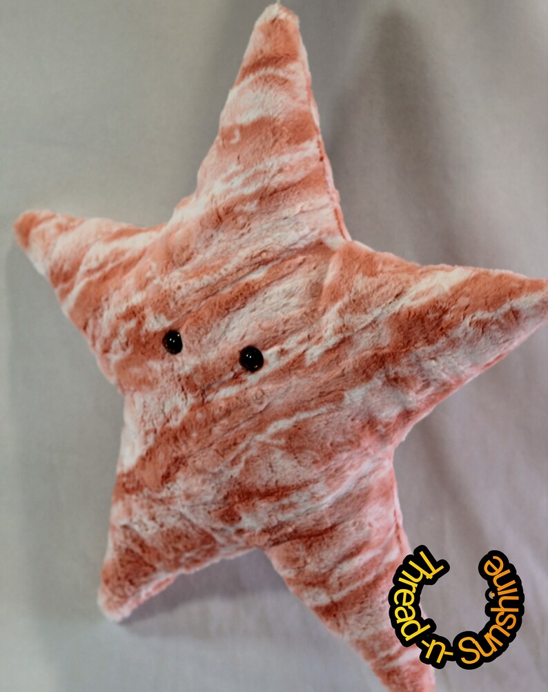Stuffed Animal Starfish-plush Minky-hand Crafted-super Soft - Etsy