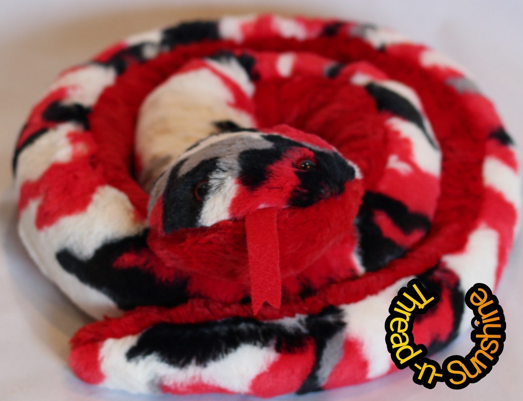 Snake Stuffed Animal-minky Stuffed Snake-plush Snake Stuffie-weighted ...