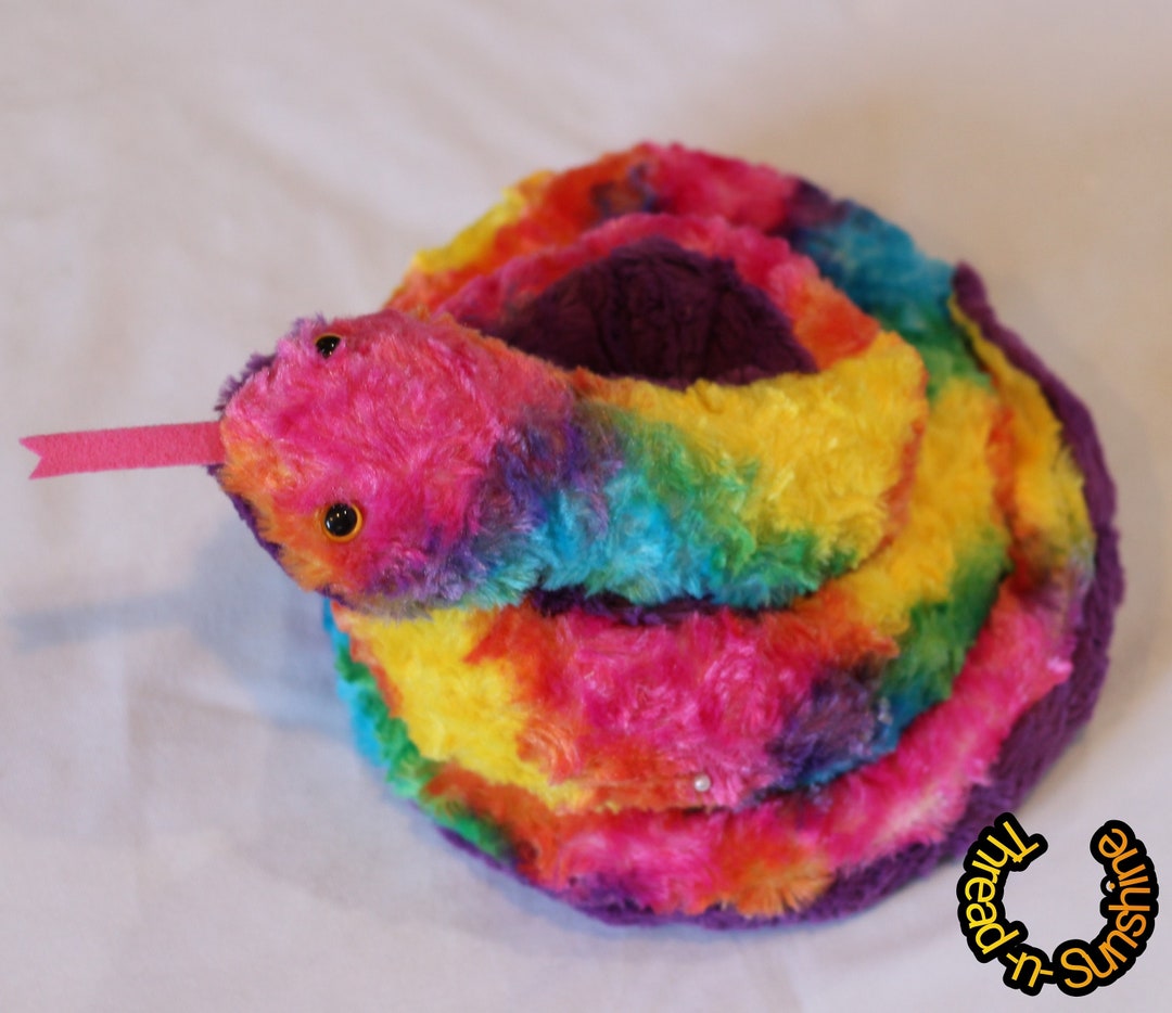 Snake Stuffed Animal-minky Stuffed Snake-plush Snake Stuffie-weighted ...