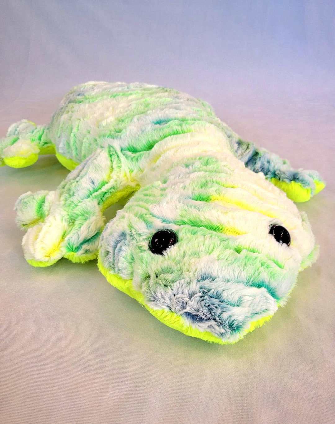 Gecko Stuffed Animal-minky Stuffed Gecko-plush Minky Animal- - Etsy