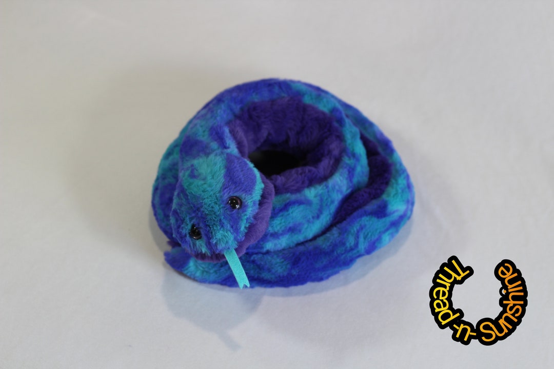 Snake Stuffed Animal-stuffed Minky Snake-plush Snake Stuffie-weighted ...