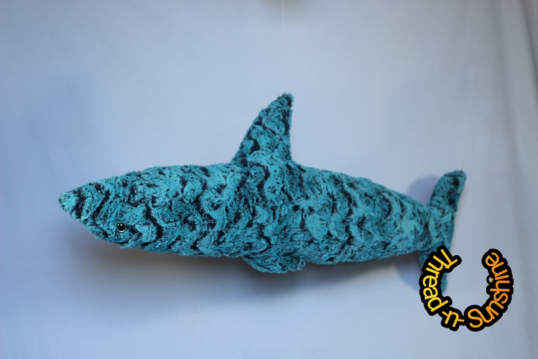 Minky Shark Plush Animal: Soft Stuffed Toy - Etsy