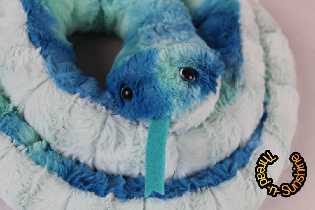 Snake Stuffed Animal-minky Stuffed Snake-plush Snake Stuffie-weighted ...