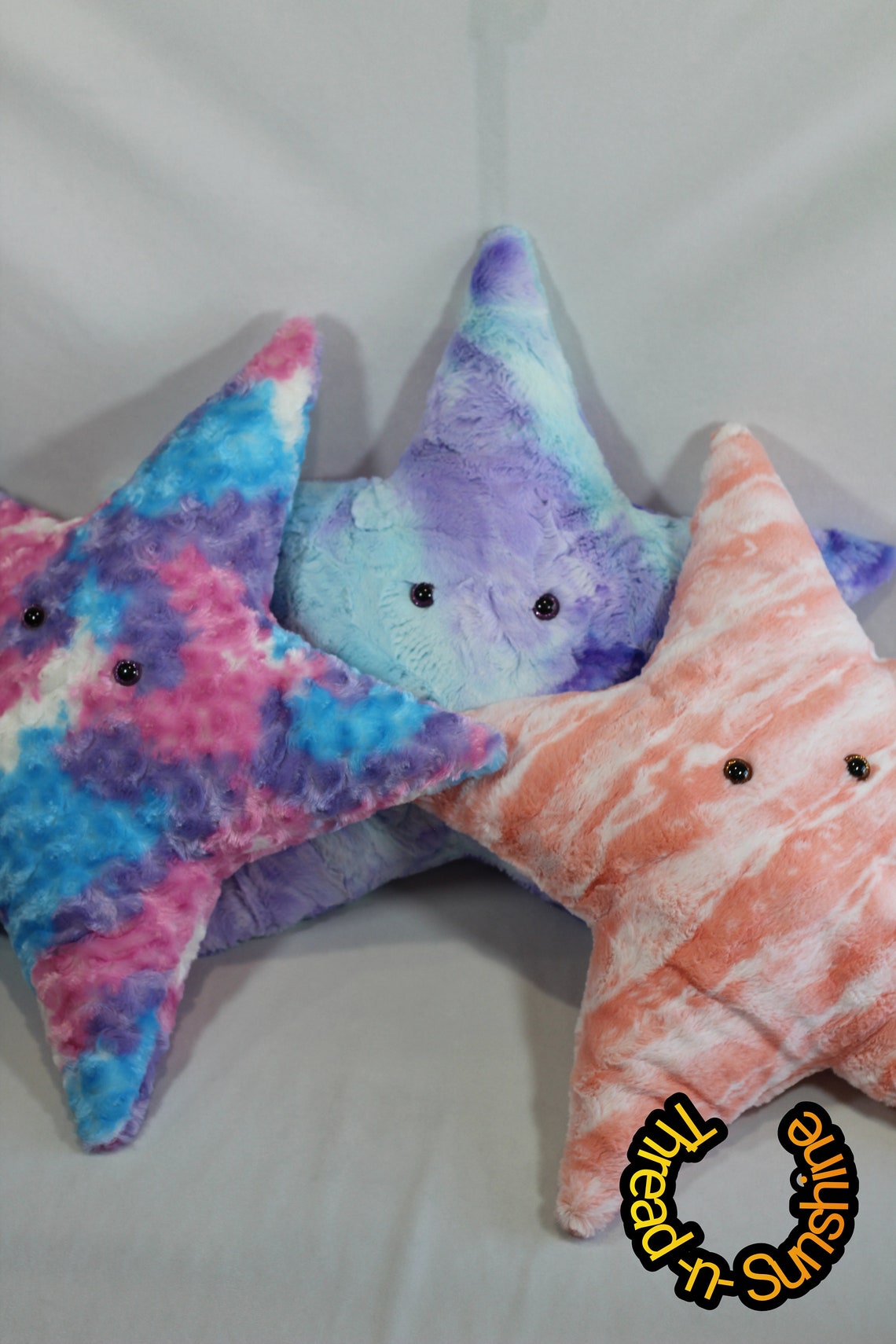 Stuffed Animal Starfish-plush Minky-hand Crafted-super Soft - Etsy