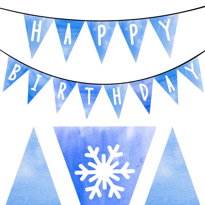 Watercolor Printable Bunting, Complete Alphabet and Numbers, Instant ...