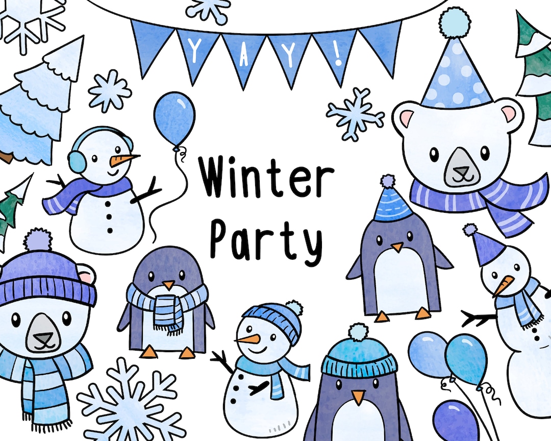 Winter Party Clip Art