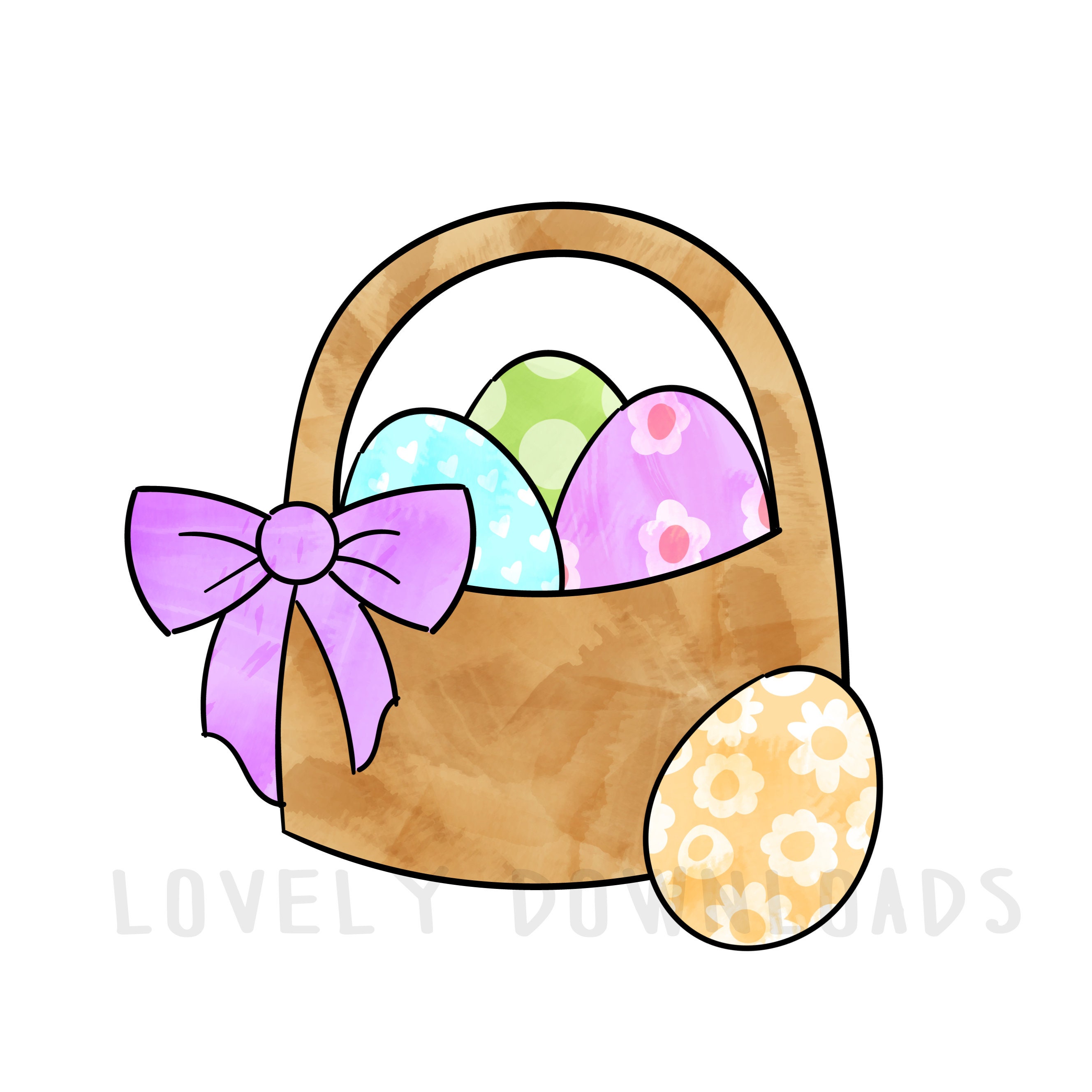 Watercolor Clipart Easter Eggs, Instant Digital Download, Limited ...