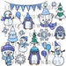 Watercolor Clipart Winter Party, Instant Digital Download, Limited ...