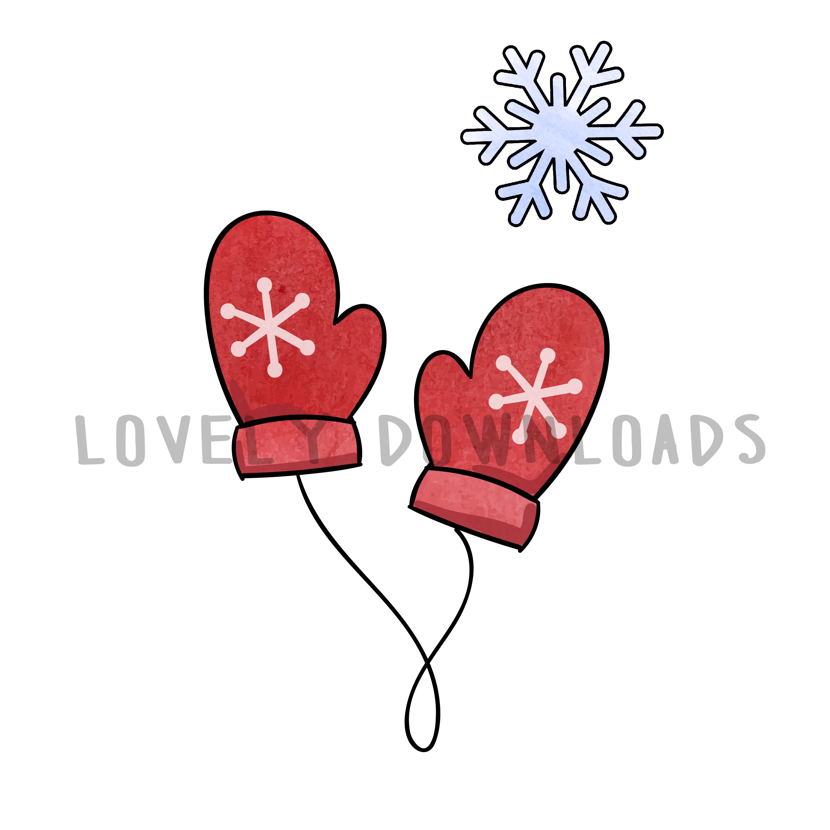 Watercolor Clipart Christmas Winter Clothes, Instant Digital Download ...