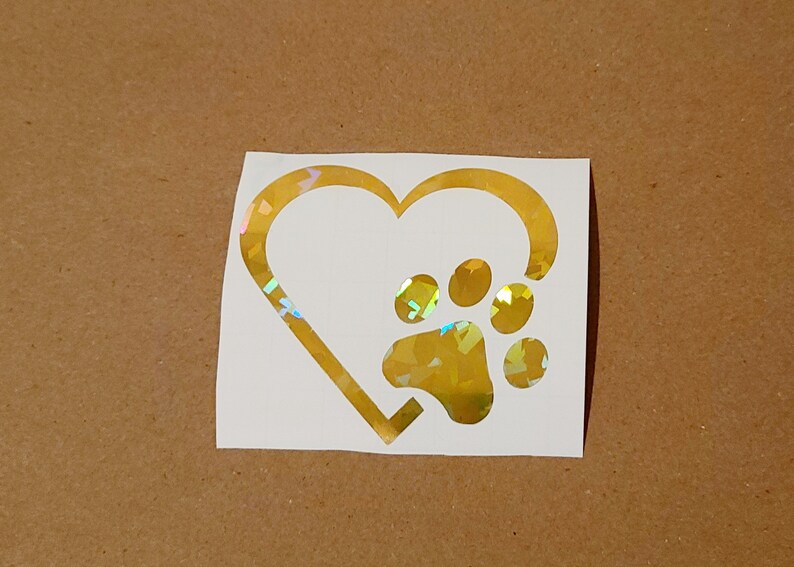 Dog Lovers/heart Decal/paw Decal/dog Decal/ Dog Lover Decal/car Sticker ...