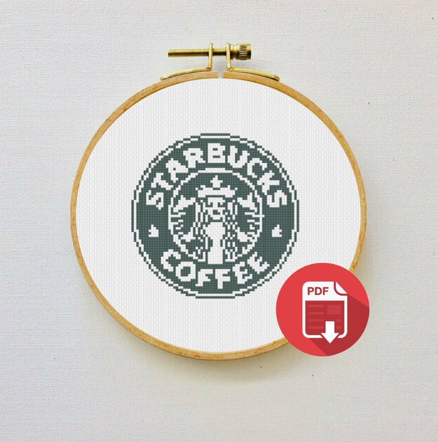 Starbucks Logo Cross Stitch Pattern (PDF) - Etsy