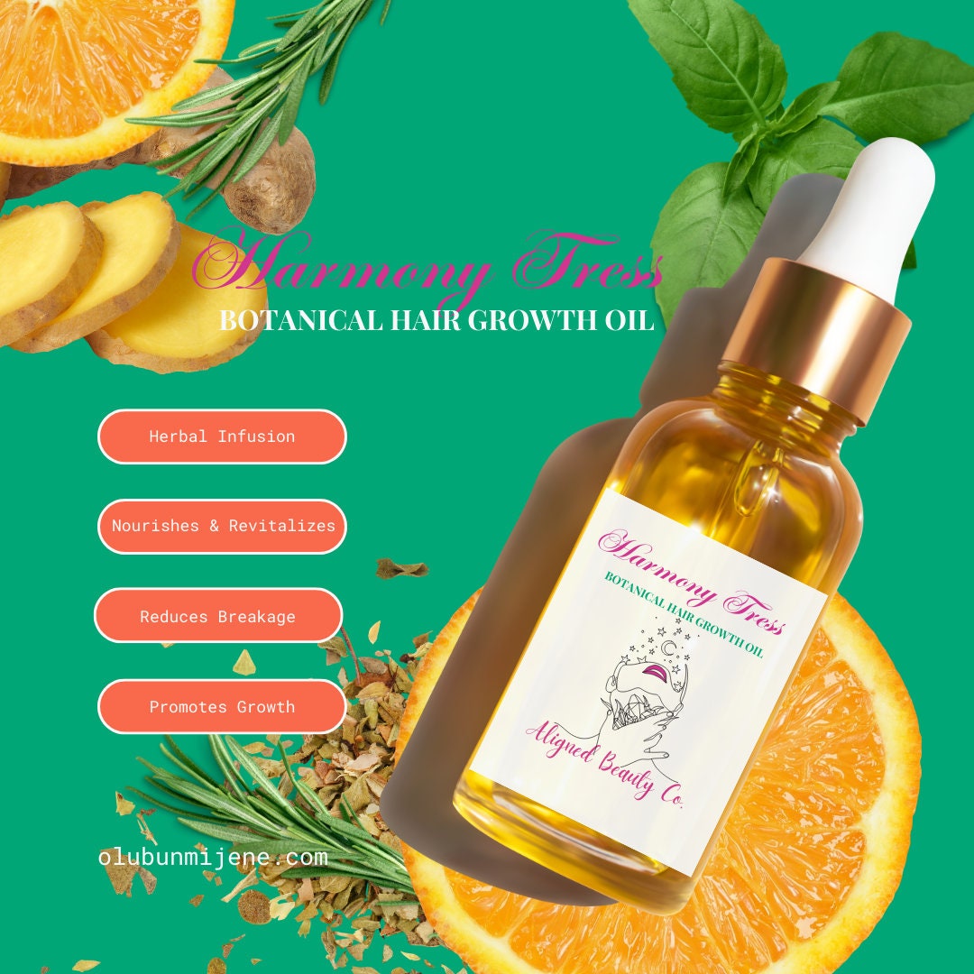 Harmony Tress: Botanical Hair Growth Oil - Etsy