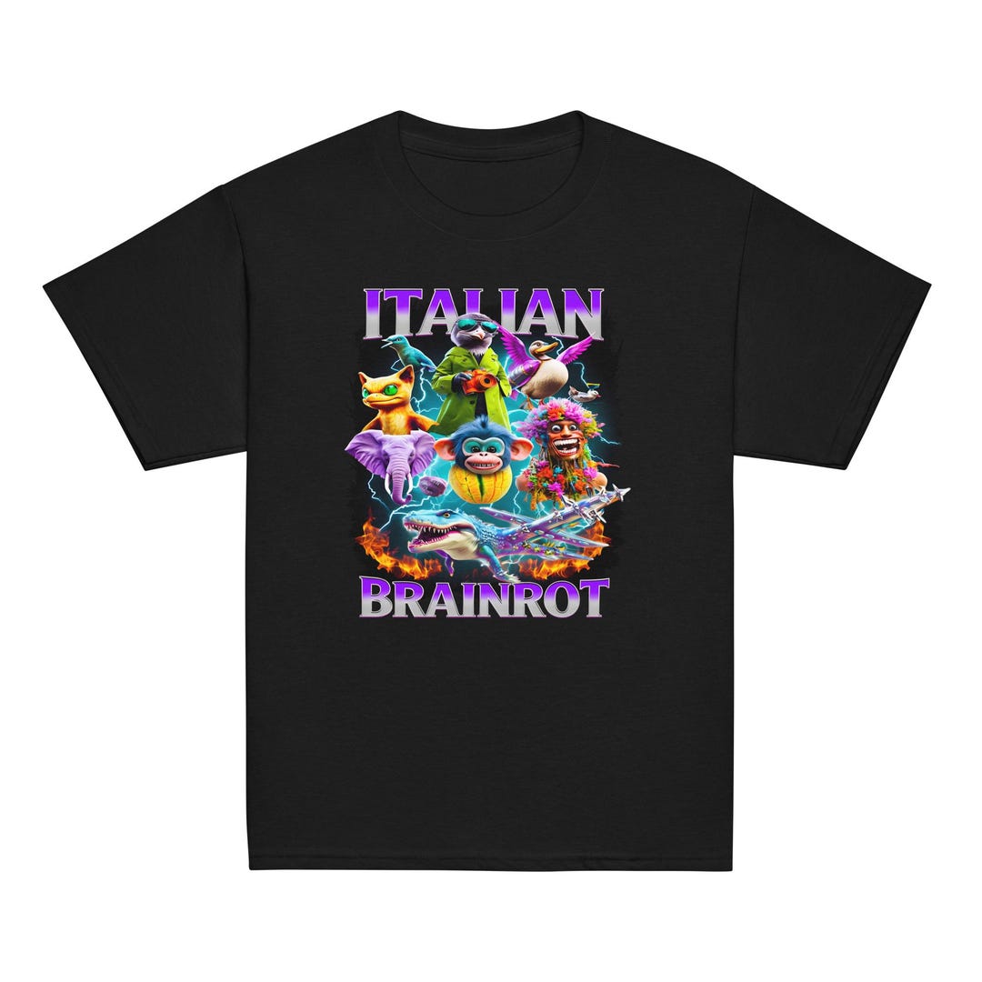 Brainrot Shirt Italian Brainrot Trendy Popular Kid Youth Shirt Tee - Etsy