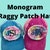 Personalized Raggy Patch Hat, Your Choice Hat Color, Patch Fabric and Monogram Style. - Etsy