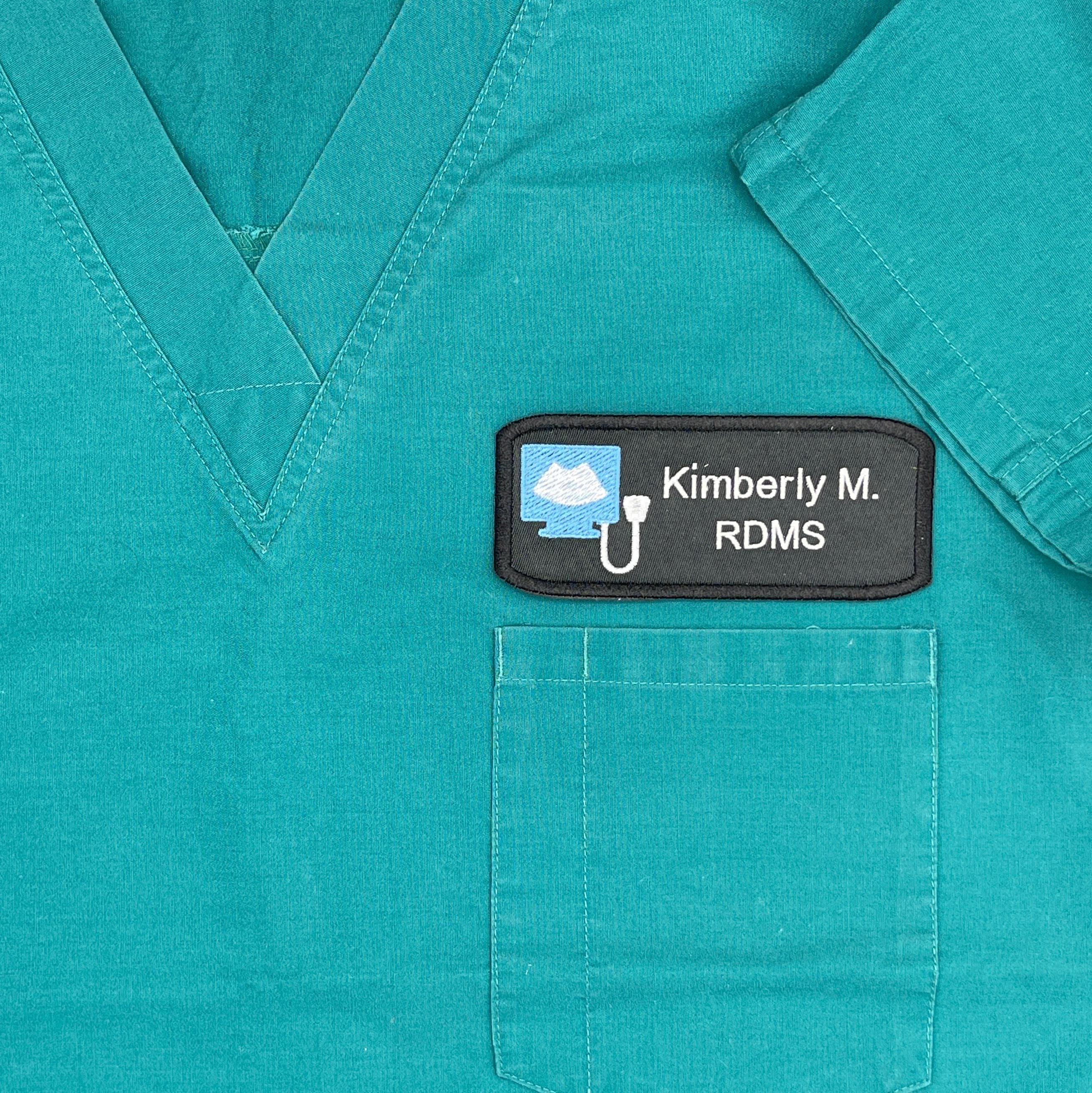 Scrub Savers, Custom Embroidered Patch for Ultrasound Tech, Sonography ...