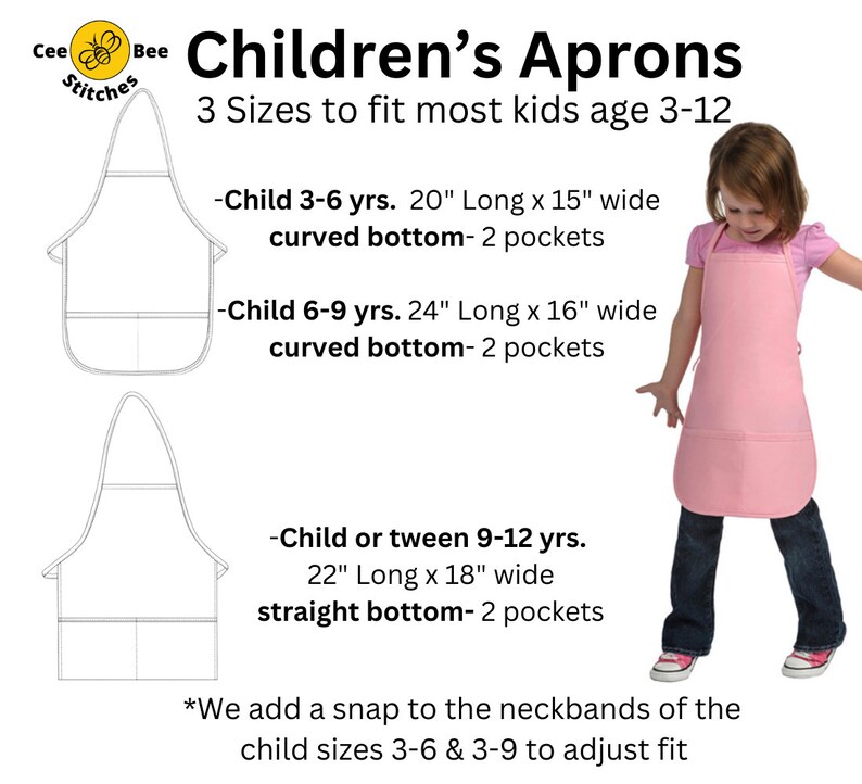 Child Little Helper Apron W Pockets & Child's Name, Customized Apron ...