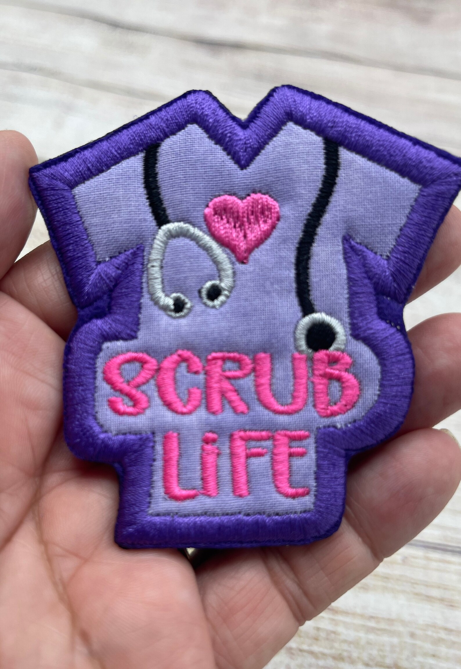 Scrub Life Patch, Embroidered Medical Staff Patch, Great Gift for ...