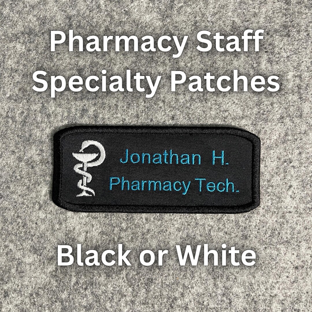 Scrub Savers, Custom Embroidered Patch for Pharmacy Specialty ...