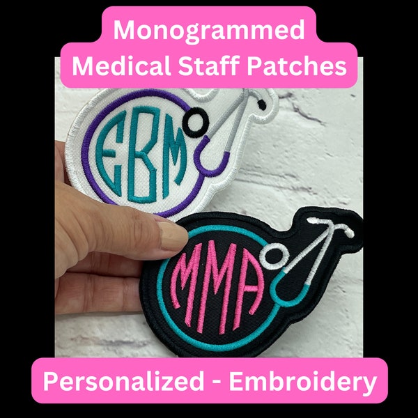 Monogram Patch - Etsy