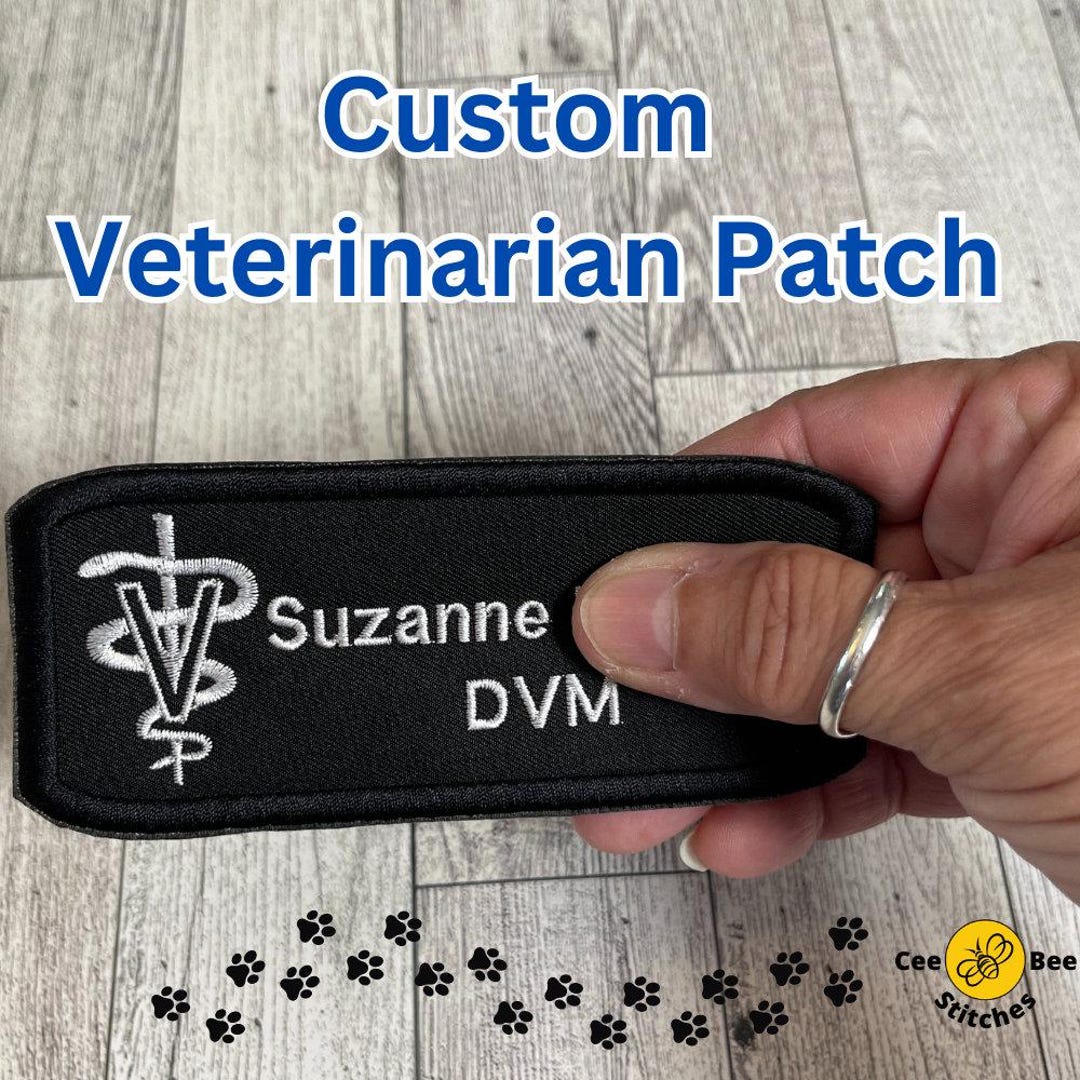 Custom Veterinarian or Vet Tech Patch, Vet Jacket Patch, Custom ...