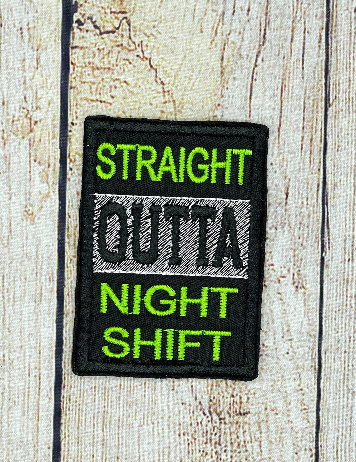 Straight Outta Night Shift patch healthcare worker patch | Etsy