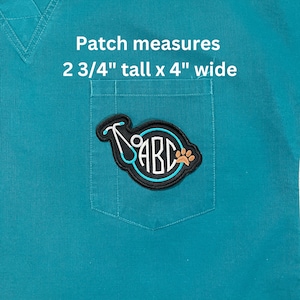 Veterinarian Staff Monogram Patch, Unique Embroidered Personalized ...