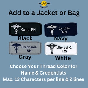 Scrub Savers, Embroidered Patch for Medical Staff, Scrub Patch to Cover ...