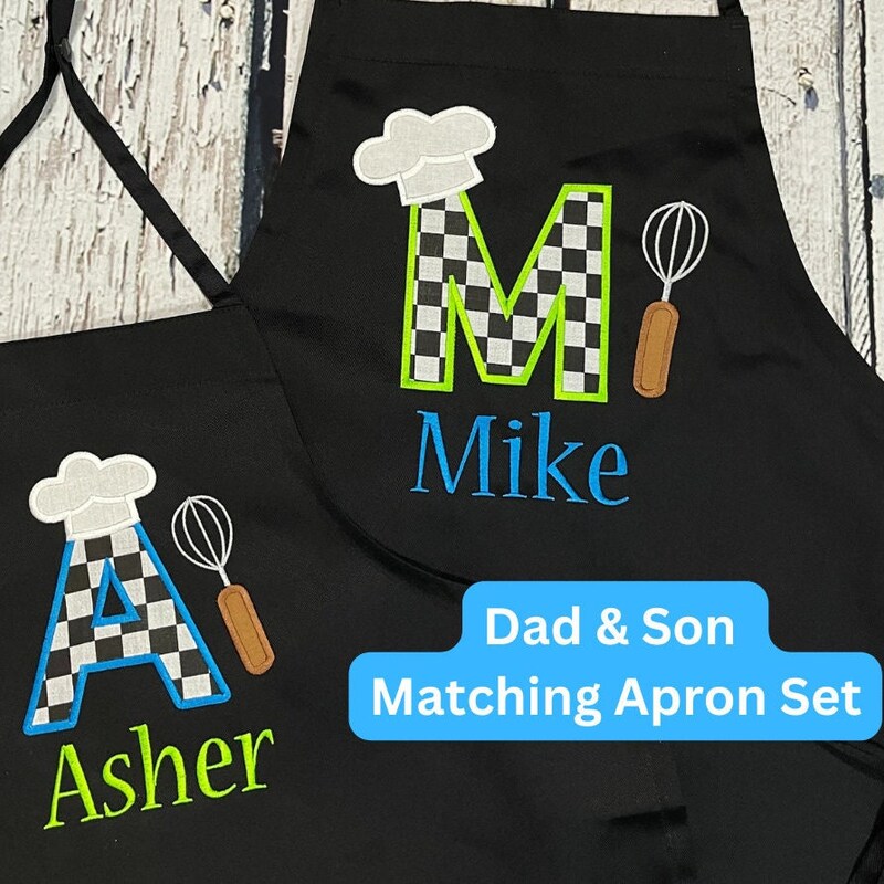 Father Son Aprons - Etsy