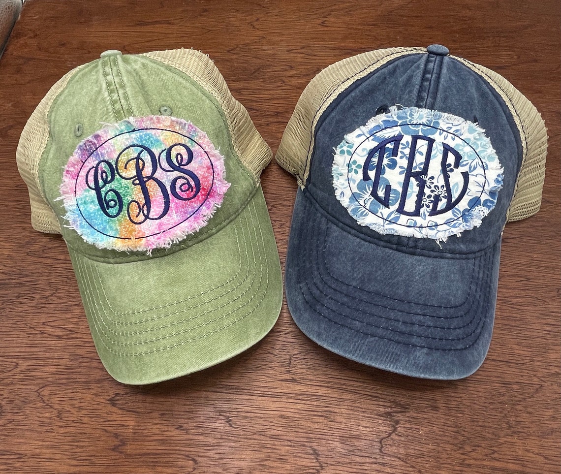 Personalized Raggy Patch Hat Your Choice Hat Color Patch - Etsy