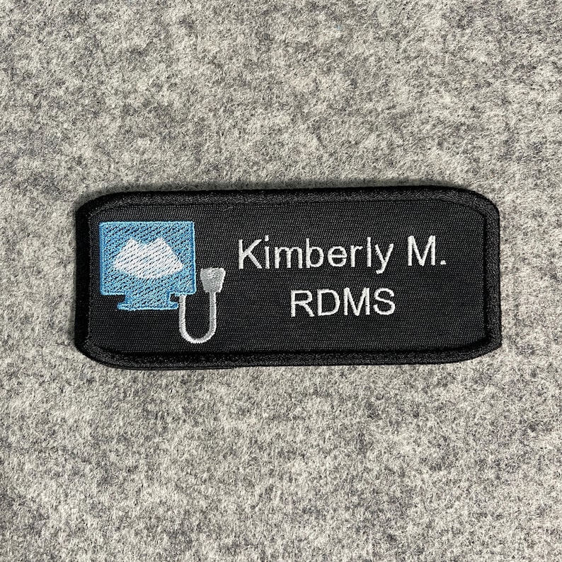 Scrub Savers, Custom Embroidered Patch for Ultrasound Tech, Sonography ...