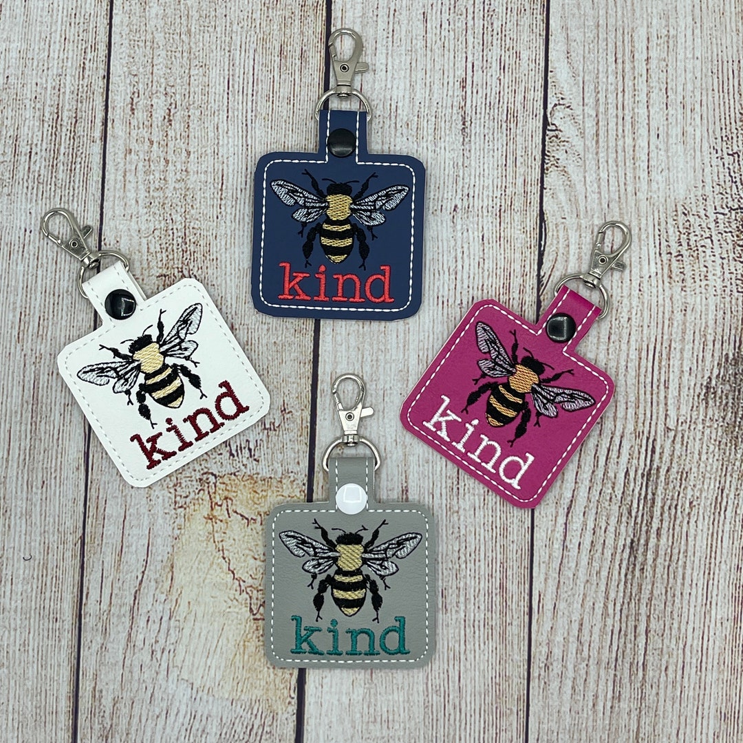 Be kind keychain, bee kind, kindness keychain with lobster claw clasp ...