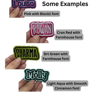 Embroidered Glitter Name Patch, Personalized Custom Name Patch, Sew on ...