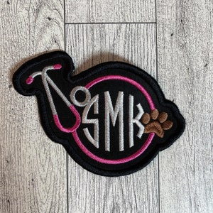 Veterinarian Staff Monogram Patch, Unique Embroidered Personalized ...