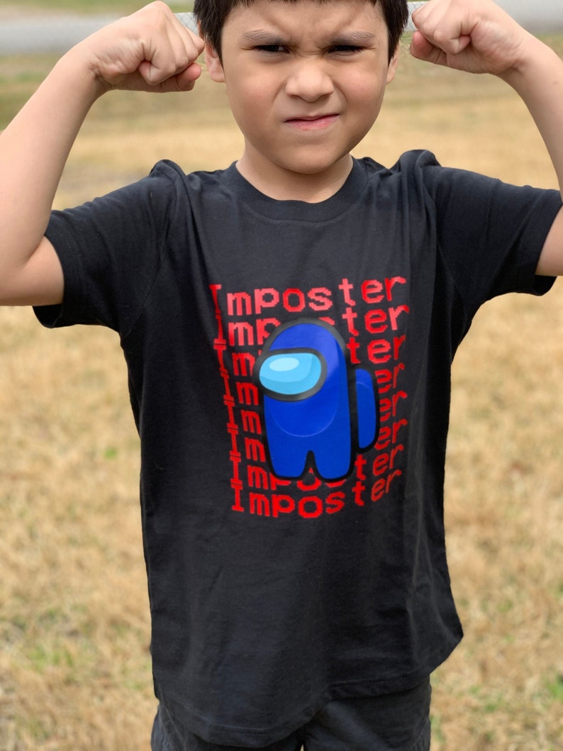 Customizable Imposter Shirt Amongus Kids Shirt Among Us - Etsy