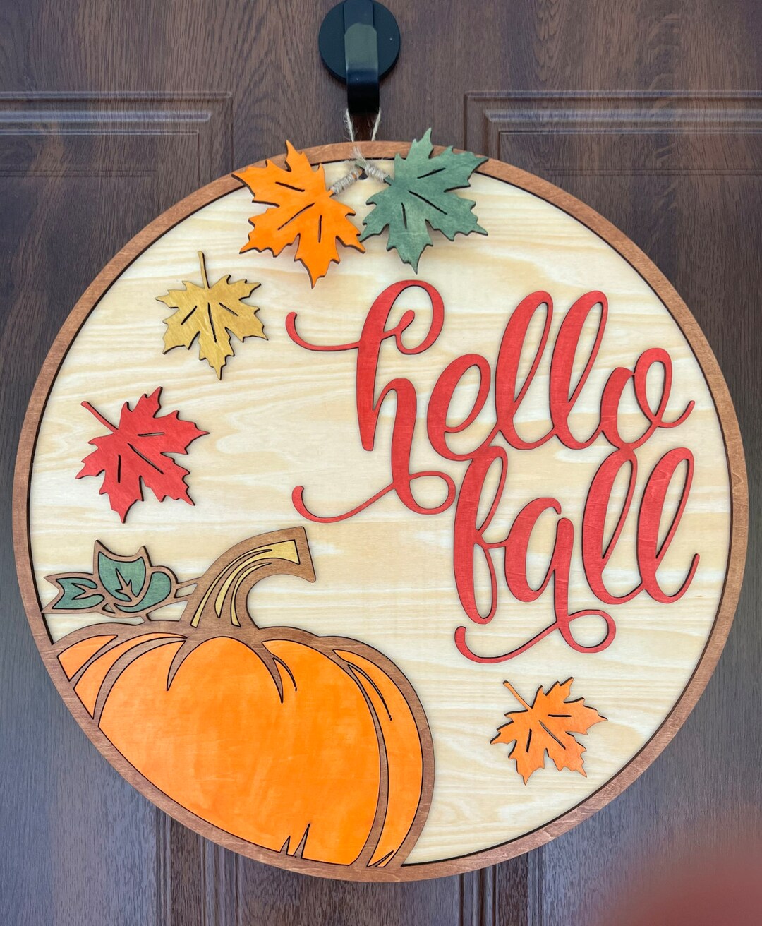 Hello Fall Door Hanger - SVG File ONLY - Etsy