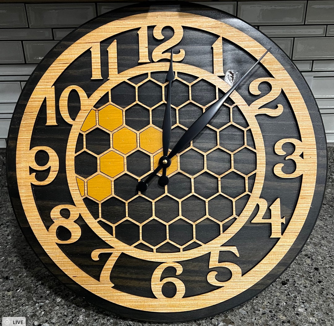 Honeycomb Clock Face - SVG File ONLY - Etsy