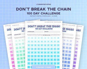 1 Year 'don't Break the Chain' Challenge - Etsy