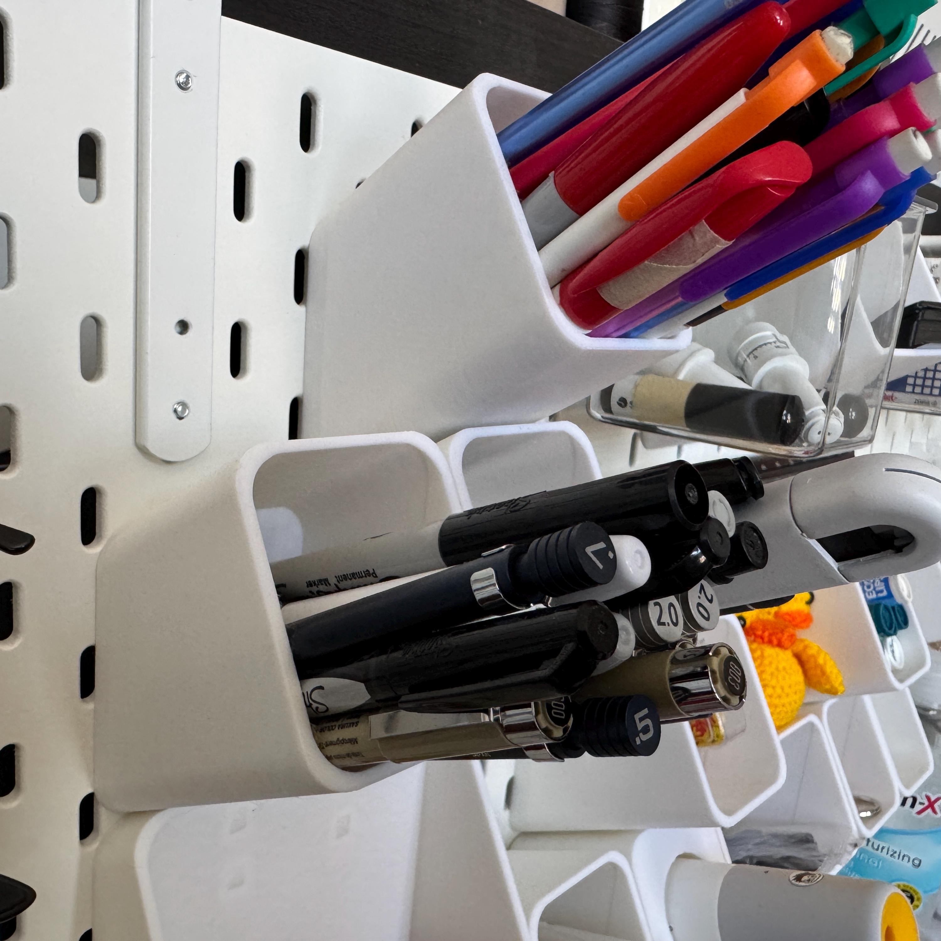 IKEA Skadis UPPSPEL Inclined Angled Container Storage Boxes Organizer ...