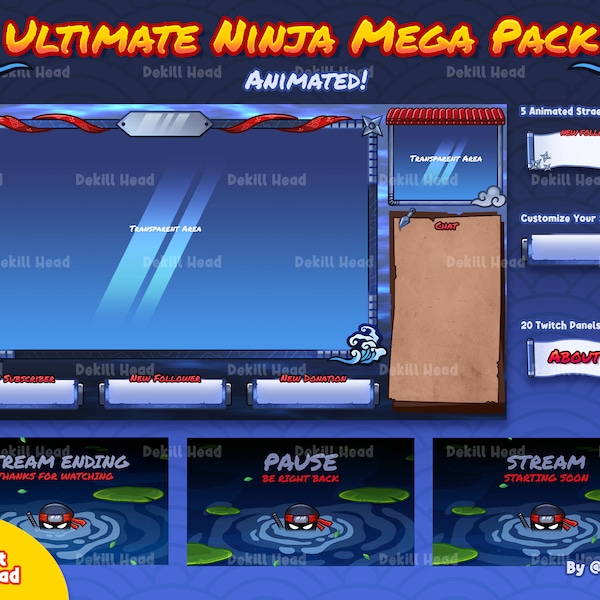 Naruto Twitch Overlay - Etsy