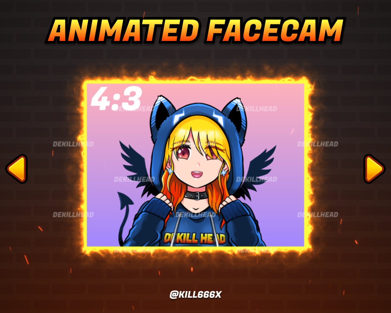 Animated Facecam | Fire Theme | Glow - Etsy