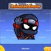 Black Ninja Waving | Hi | Hello | Raise Hand | Animated Emote | Gif ...