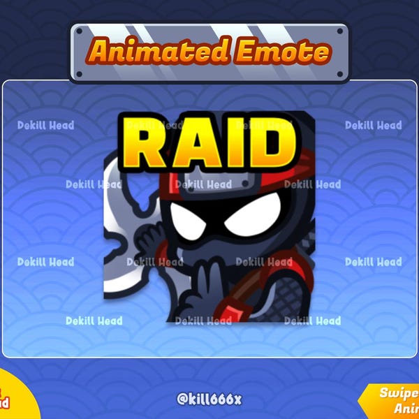 Black Ninja Waving Hi Hello Raise Hand Animated Emote Gif Stream Alerts ...