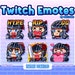8 Stream Emotes Dreadlocks Boy Dark Skin Black Hair - Etsy
