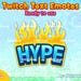 Hype | Twitch Emote | Twitch Text Emote - Etsy
